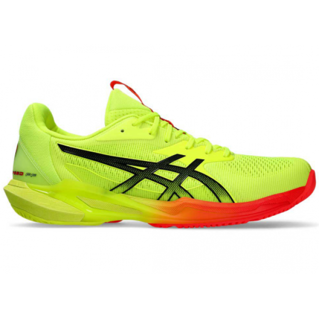 TENIS ASICS SOLUTION SPEED FF 3 CLAY PARIS - SAFETY YELLOW/BLACK